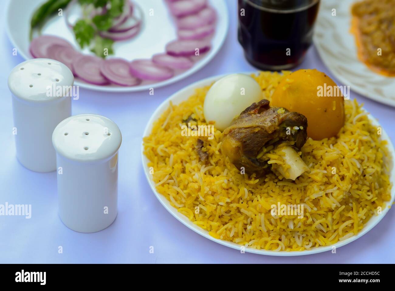 Biryani served at a hotel in India Stock Photo - Alamy