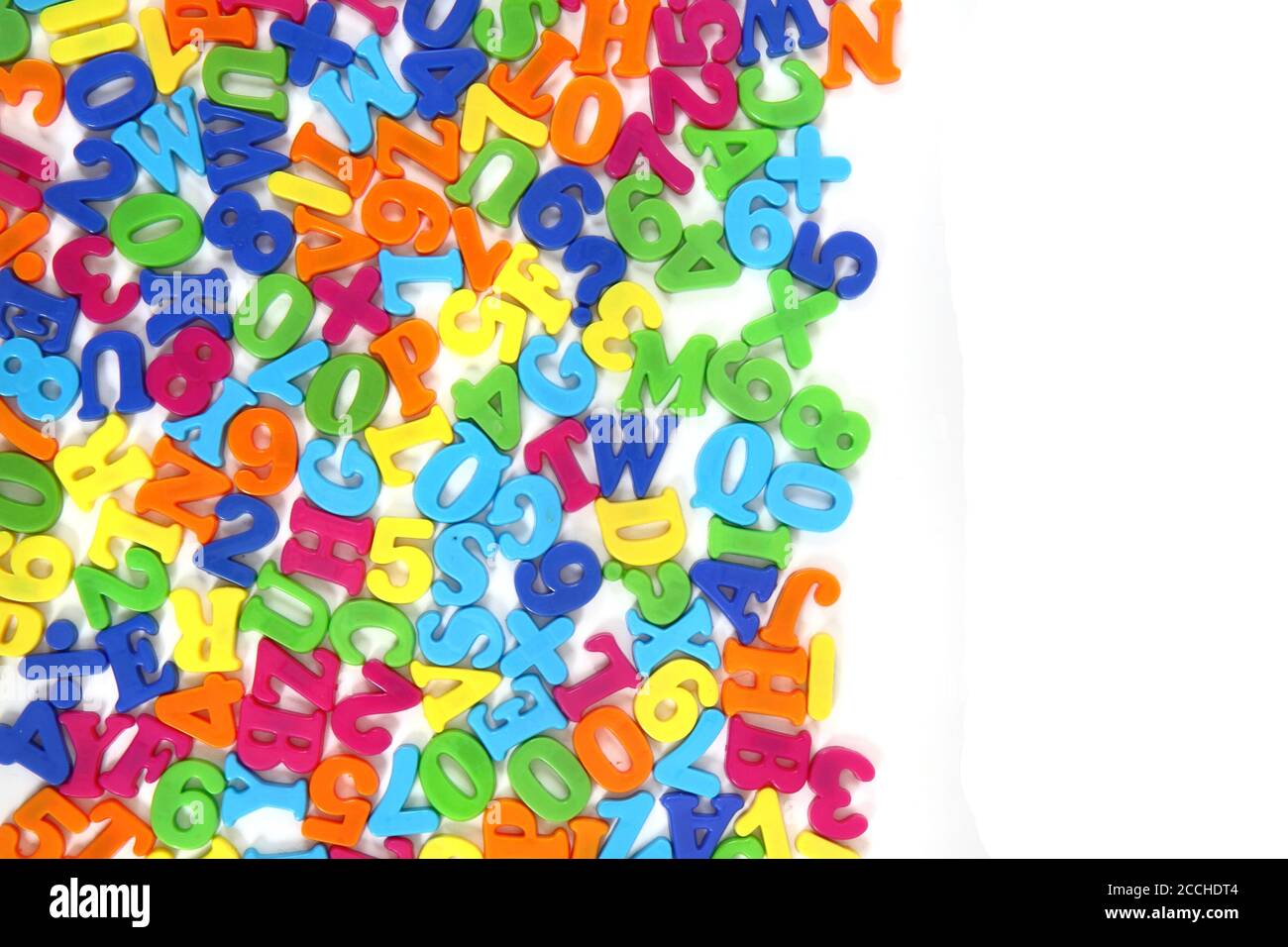 plastic letters isolated on the white background Stock Photo - Alamy