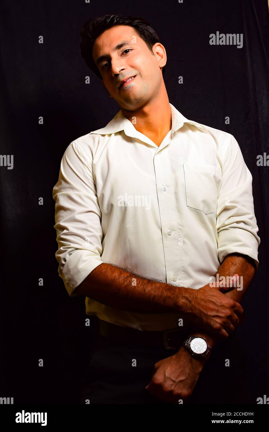 New Delhi India – March 30 2020 : Man portrait, smart casual man ...