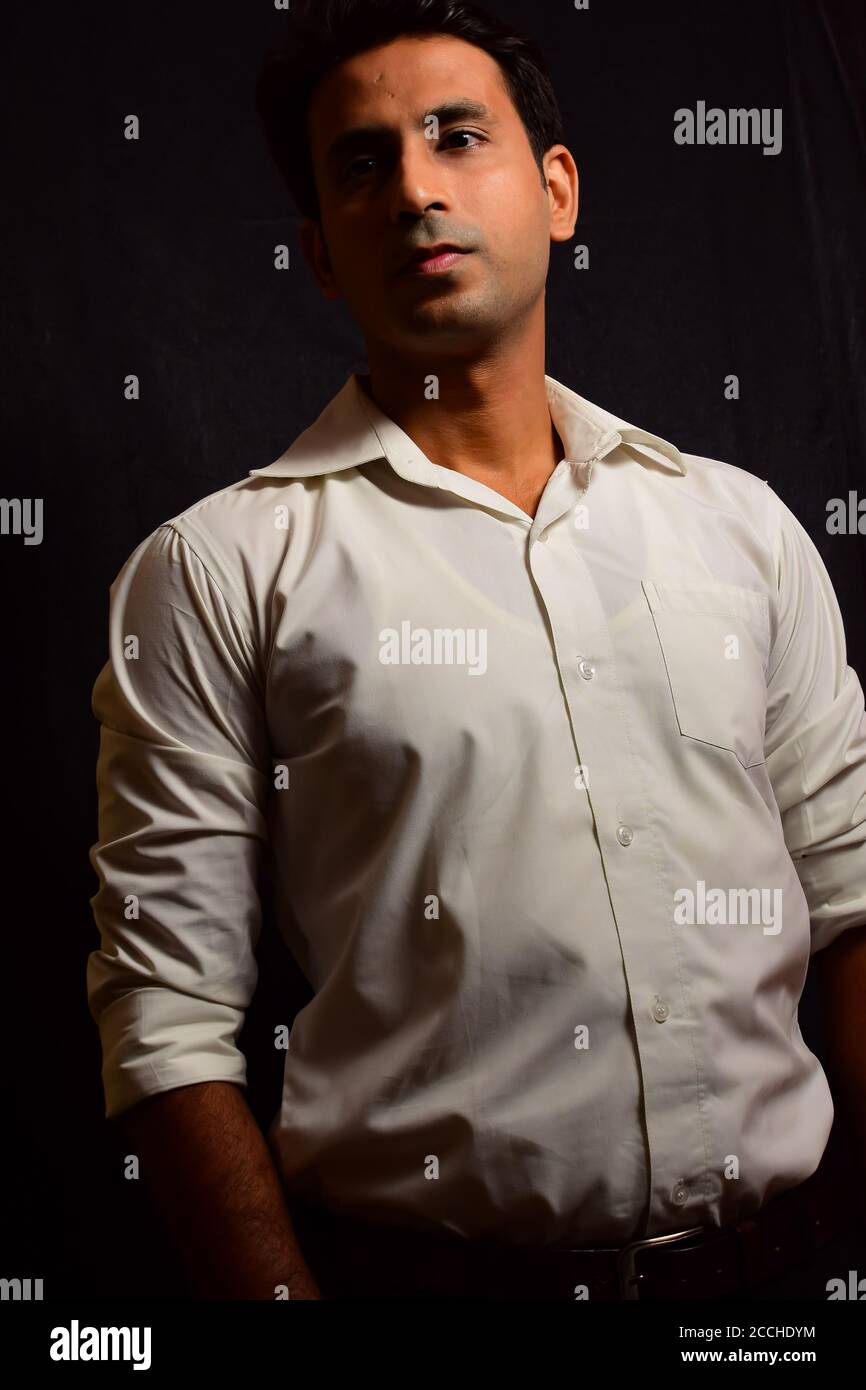 New Delhi India – March 30 2020 : Man portrait, smart casual man ...
