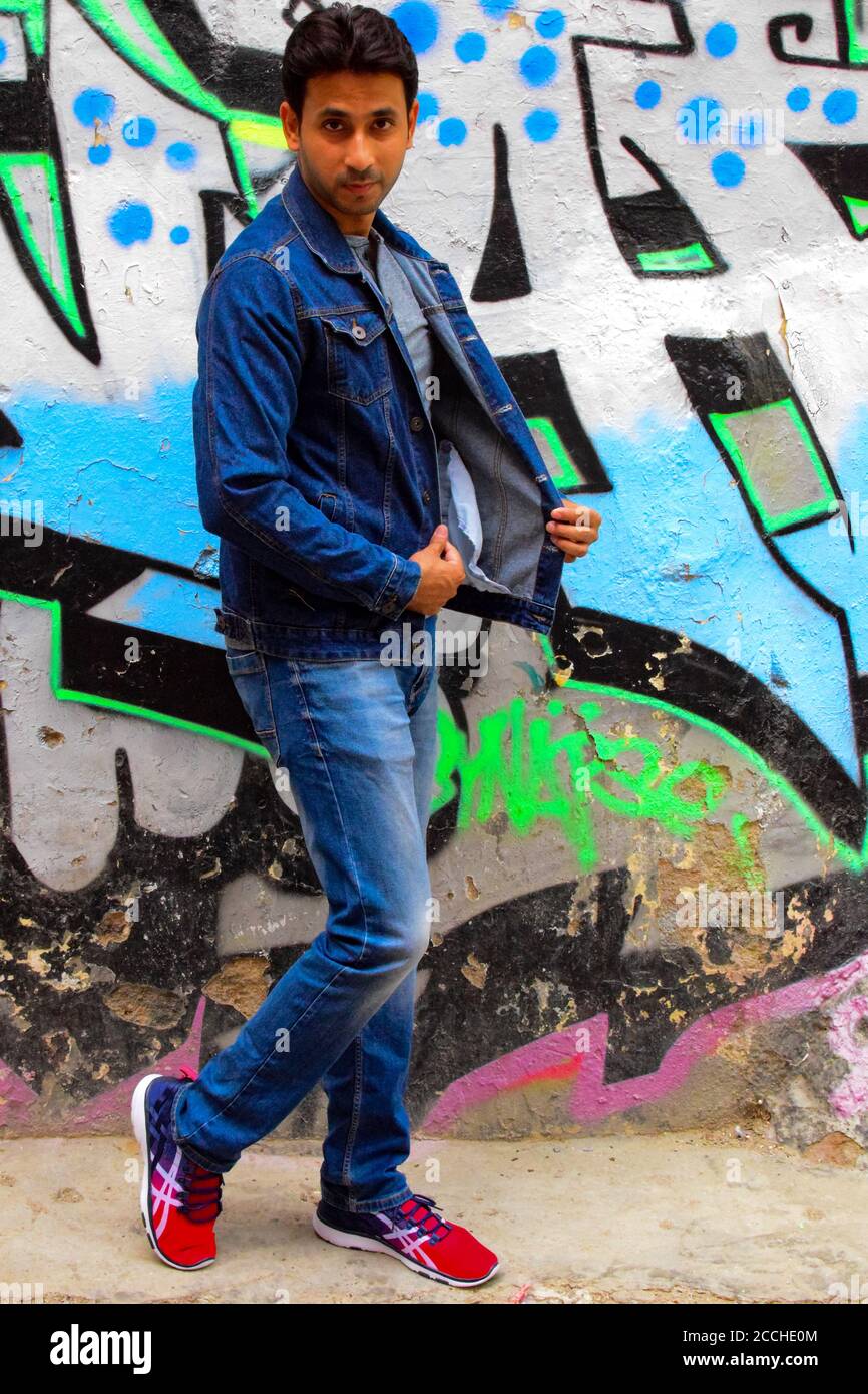 New Delhi India – March 3 2020 : Man portrait, smart casual man ...