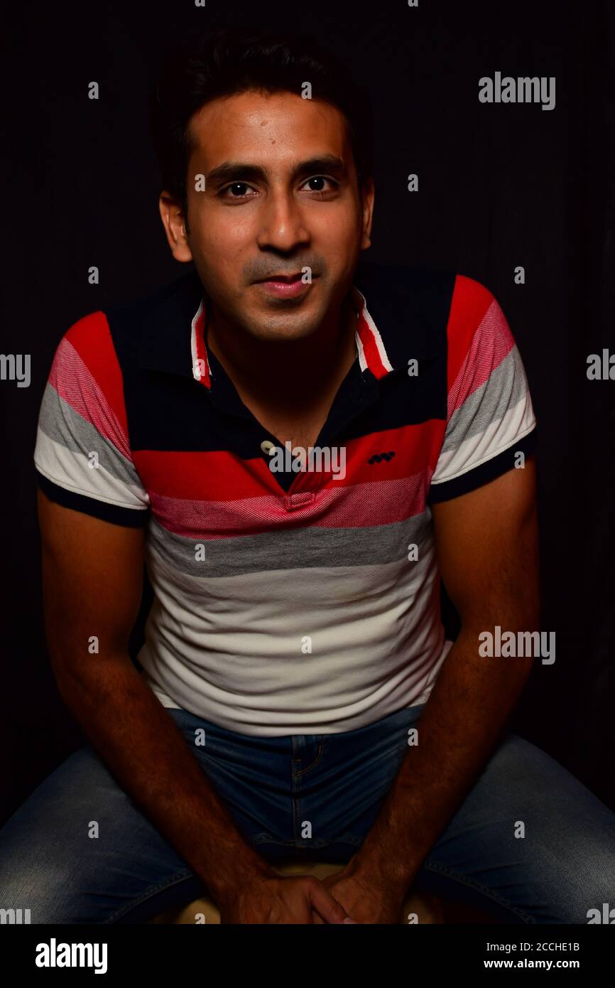New Delhi India – March 30 2020 : Man portrait, smart casual man ...
