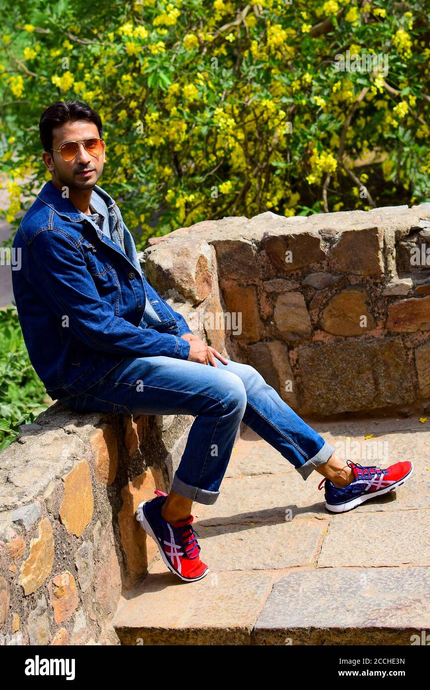 New Delhi India – March 3 2020 : Man portrait, smart casual man ...