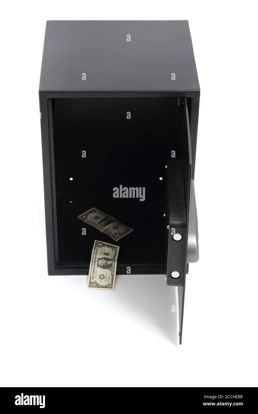 empty safe without money isolated on the white background Stock Photo ...