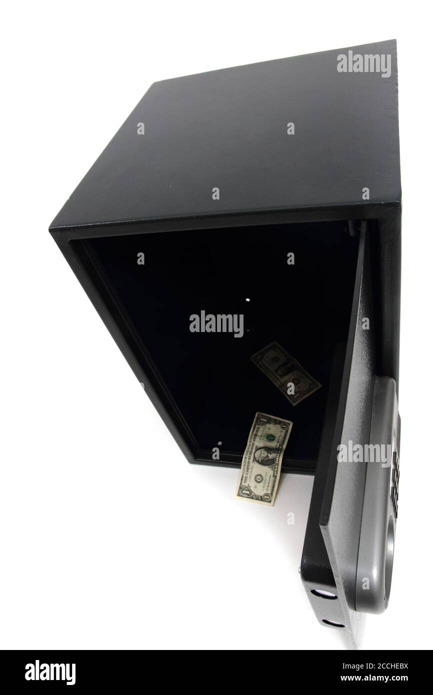 empty safe without money isolated on the white background Stock Photo ...