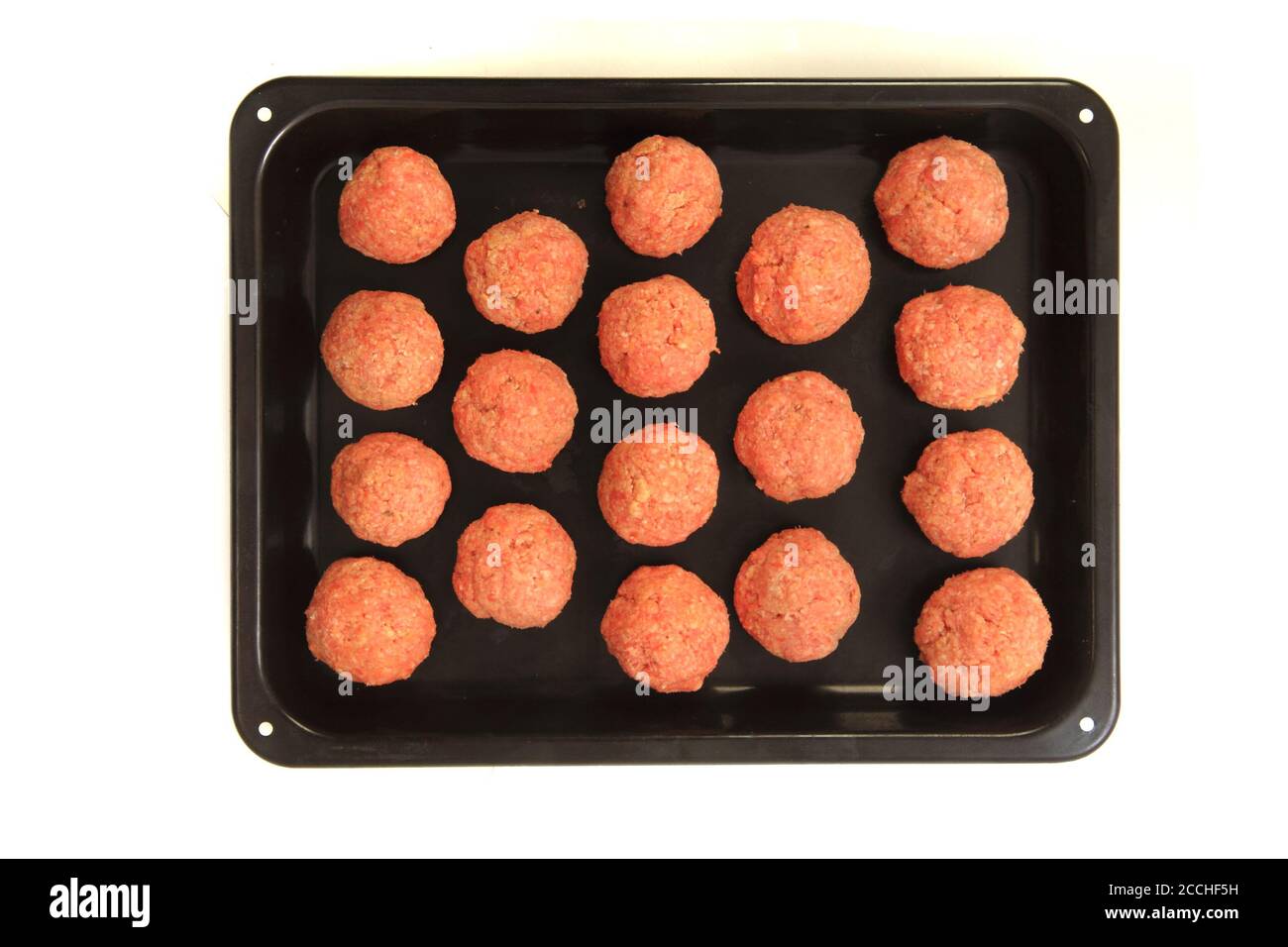 raw meatballs isolated on the white background Stock Photo - Alamy