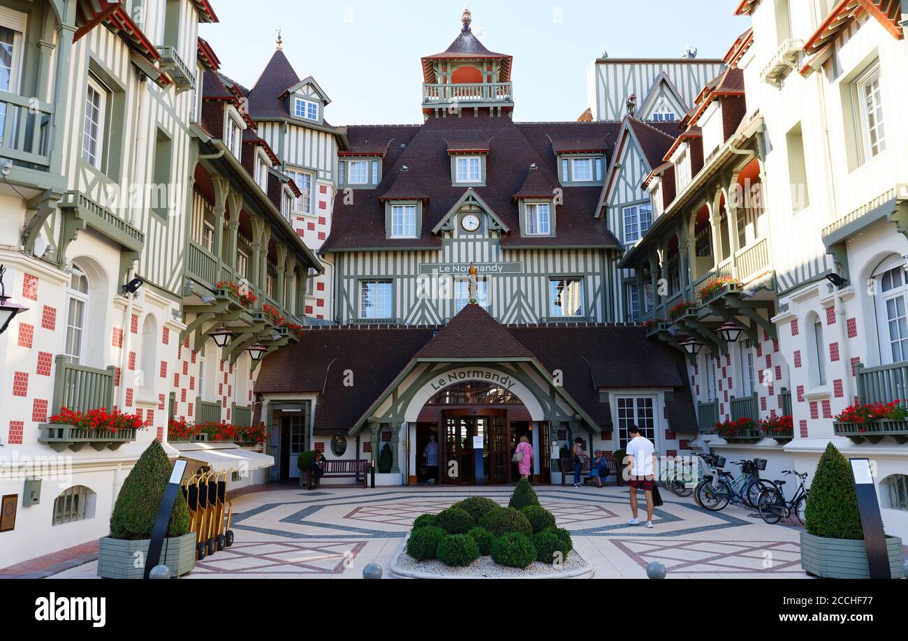 Famous five star hotel - Le Normandy hotel. A traditional architecture ...