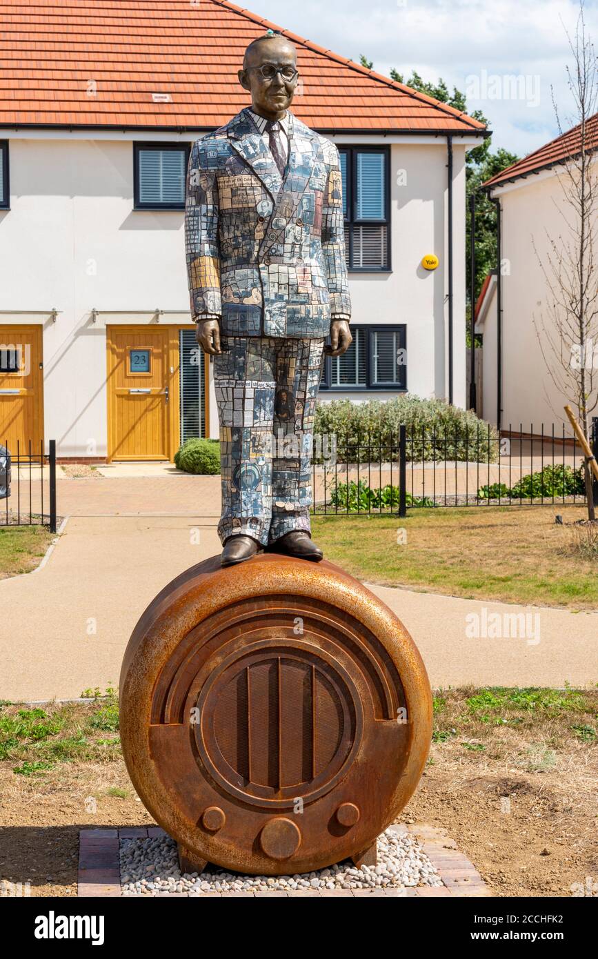Statue of Eric Cole in housing estate on the site of the EKCO (from ...