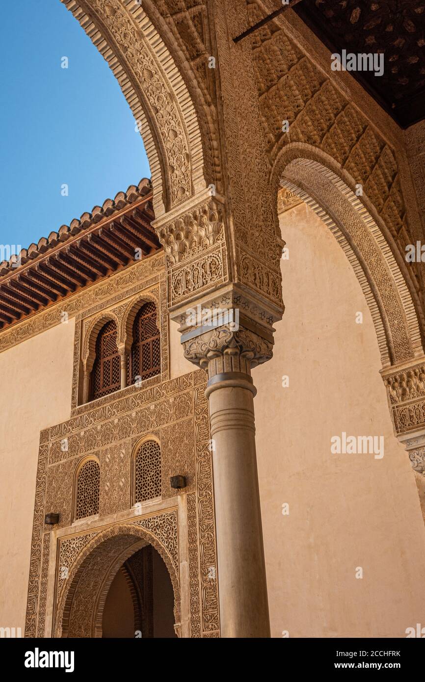 Alhambra rebuilt in the mid-13th century by the Nasrid emir Mohammed ...