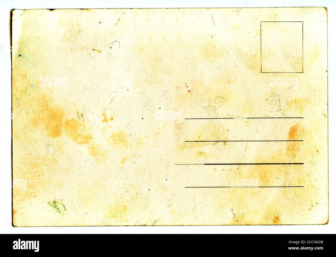old empty postcard isolated on the white background Stock Photo - Alamy