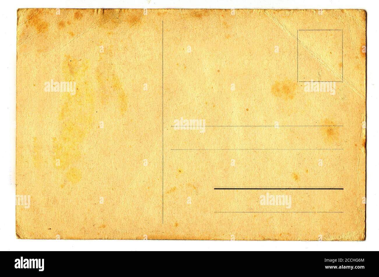 old empty postcard isolated on the white background Stock Photo - Alamy
