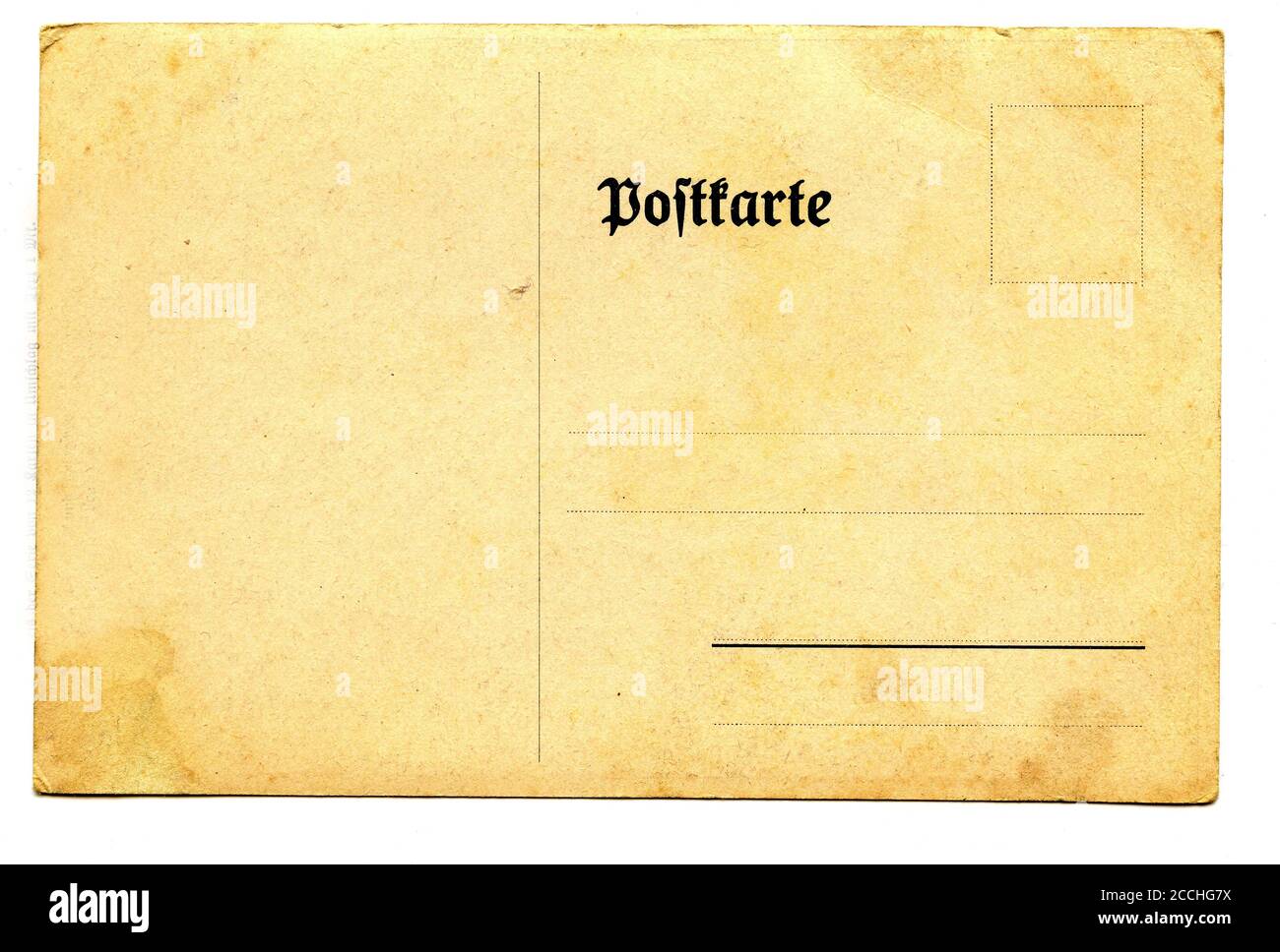 old empty postcard isolated on the white background Stock Photo - Alamy