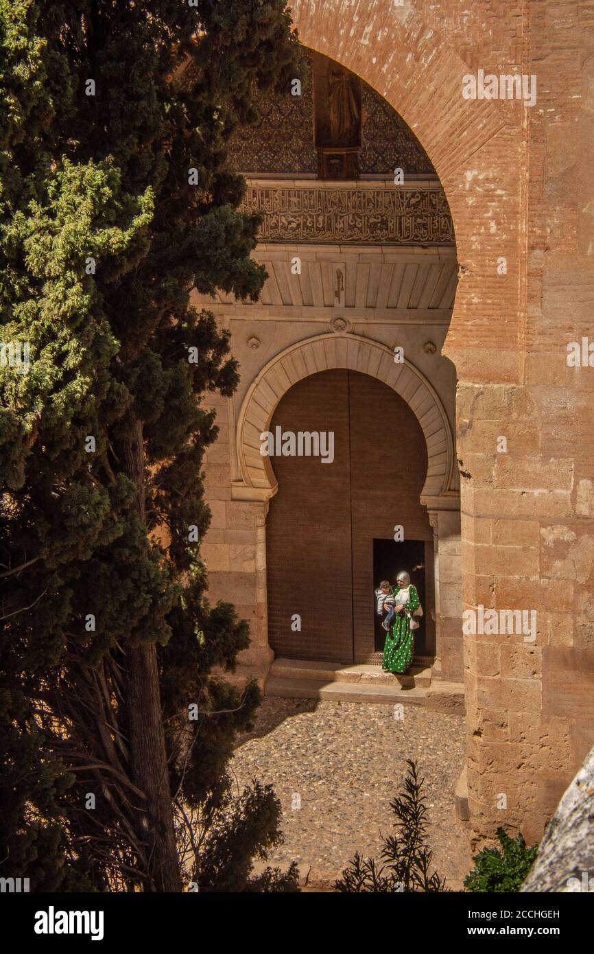 Alhambra rebuilt in the mid-13th century by the Nasrid emir Mohammed ...