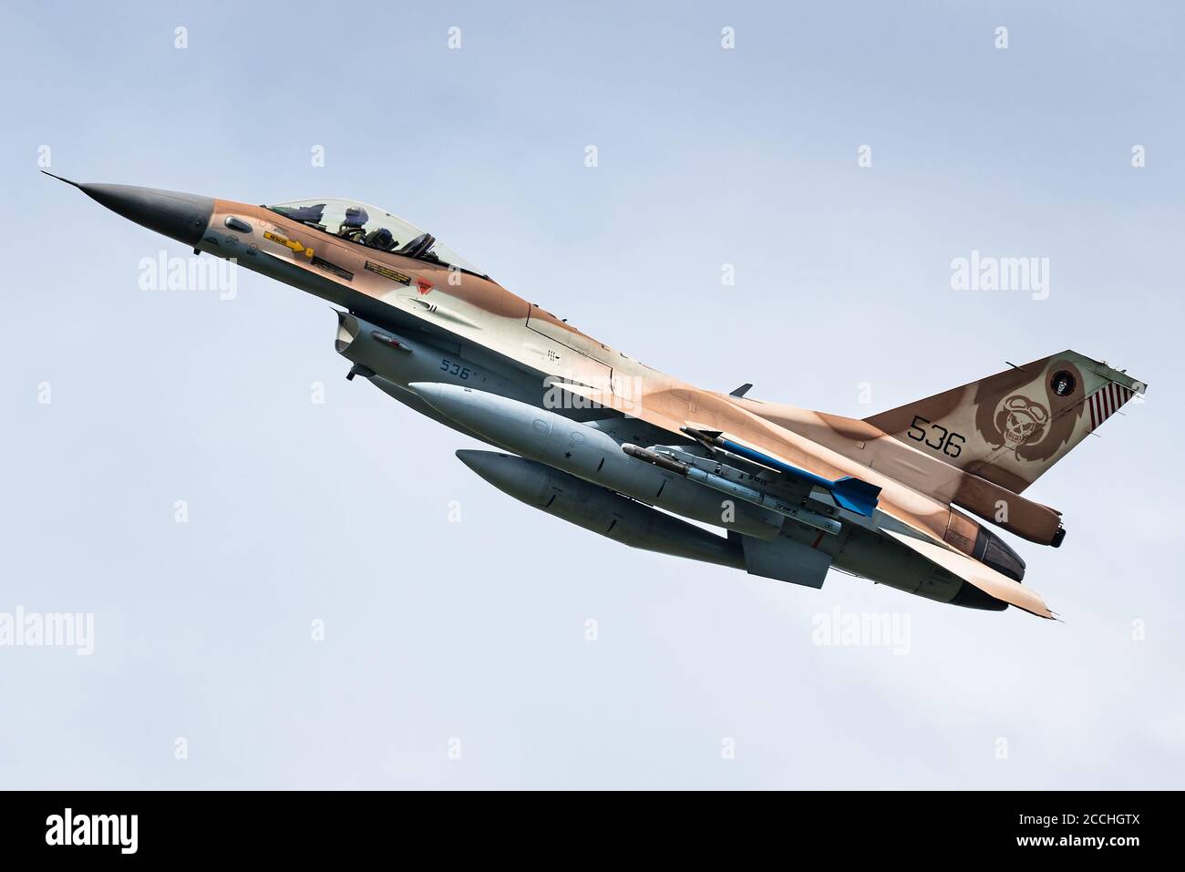 Nörvenich, Germany, August 20, 2020: An Israeli Air Force F-16 'Barak ...