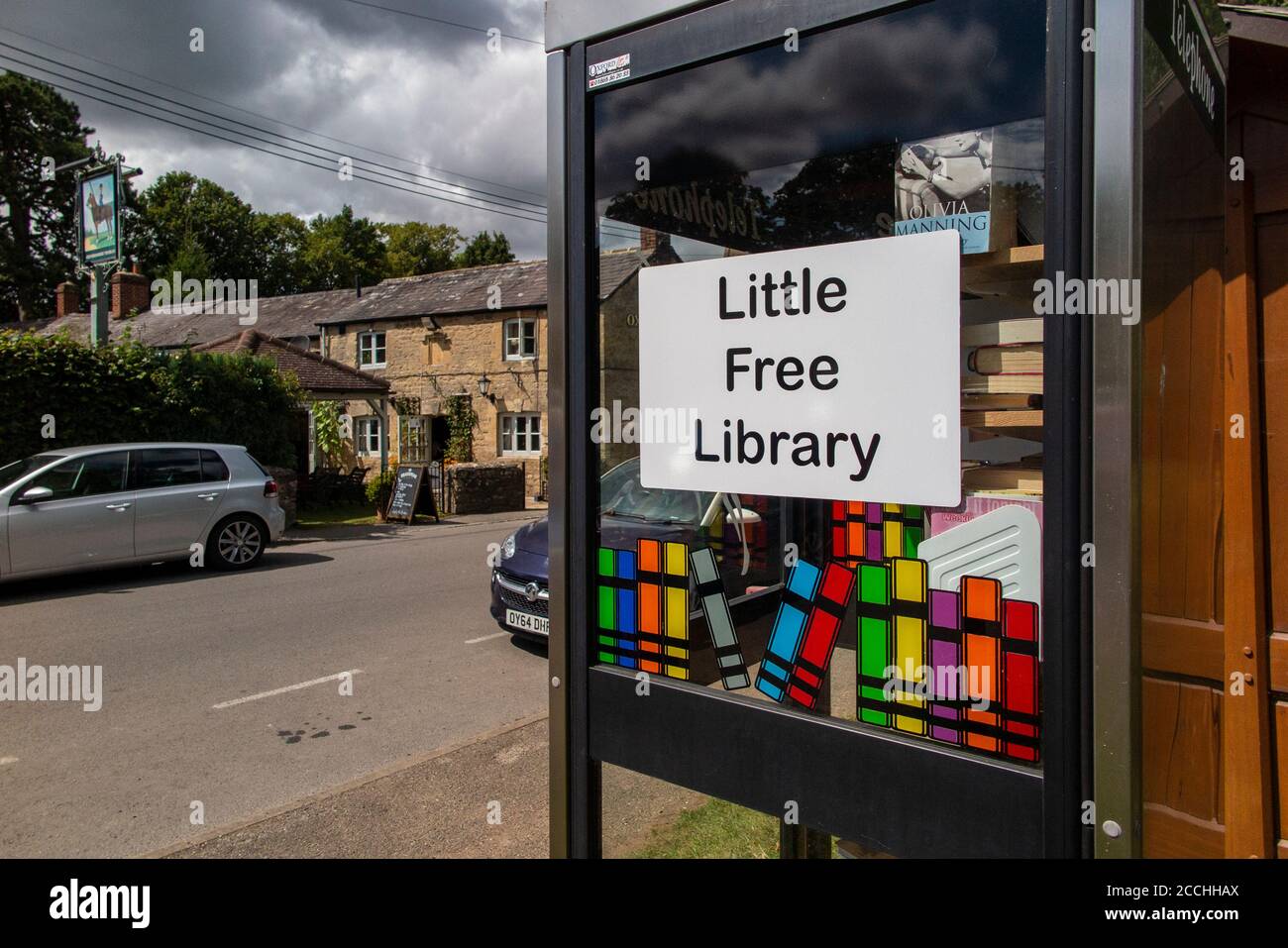 A little, free library in an Oxfordshire village, repurposing an old ...