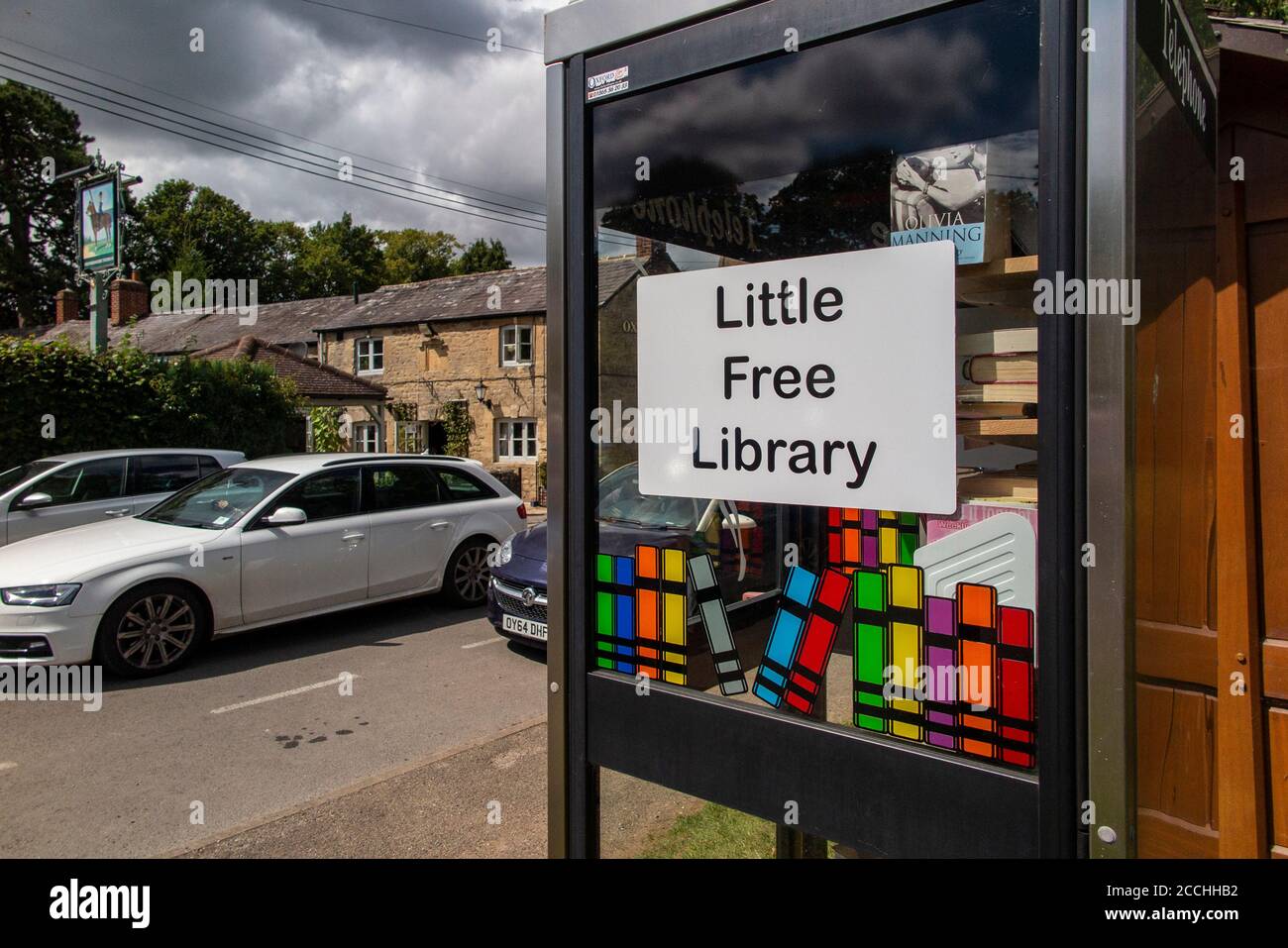 A little, free library in an Oxfordshire village, repurposing an old ...