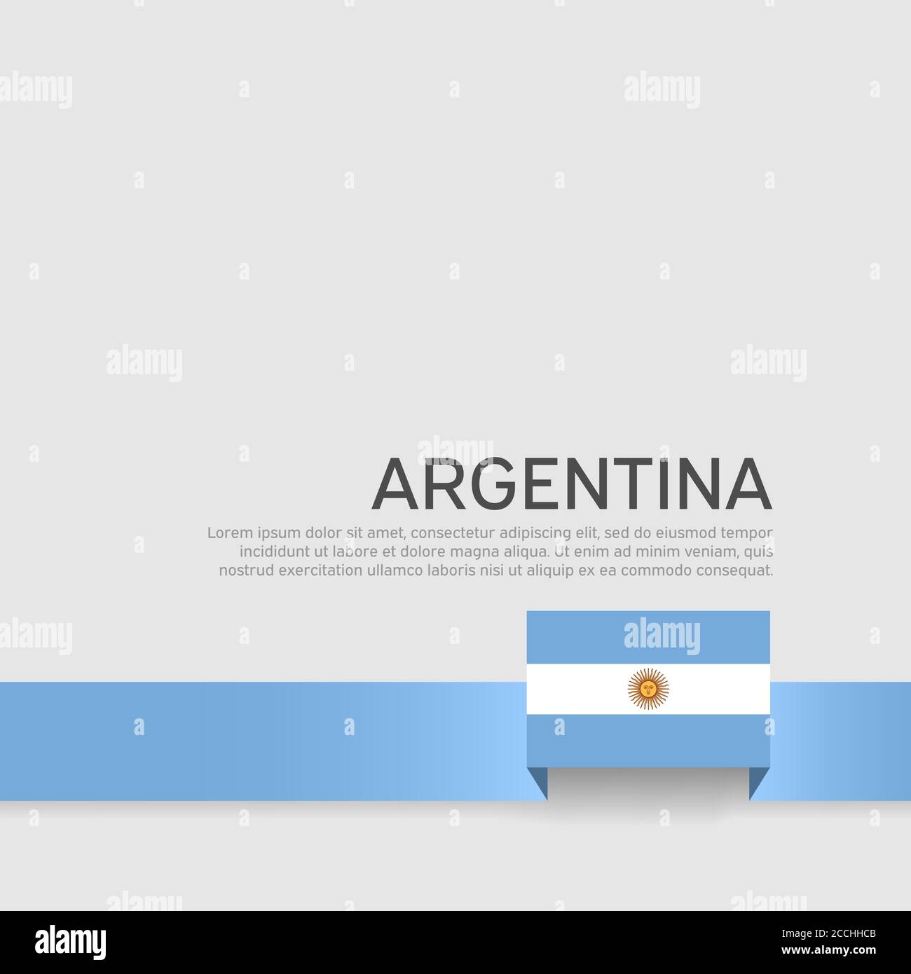 Argentina flag background. National poster. Ribbon argentina flag ...