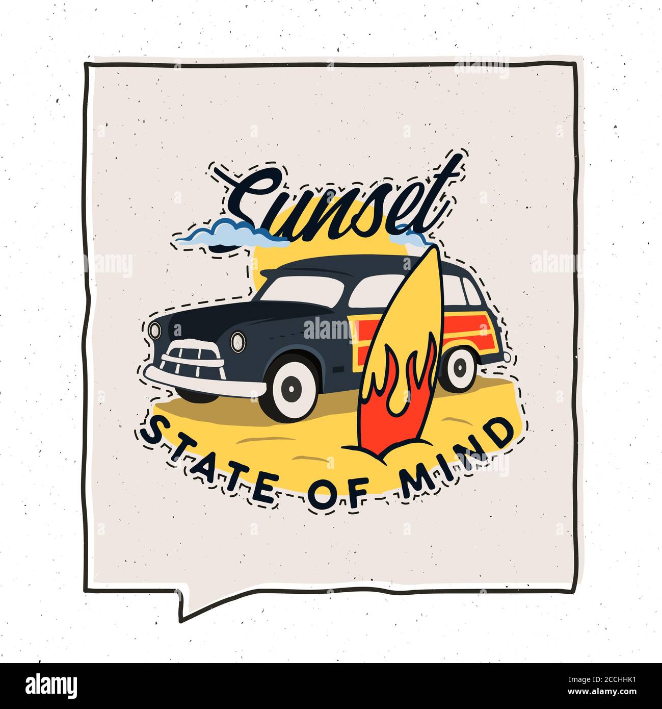 Woody car surf Stock Vector Images - Alamy