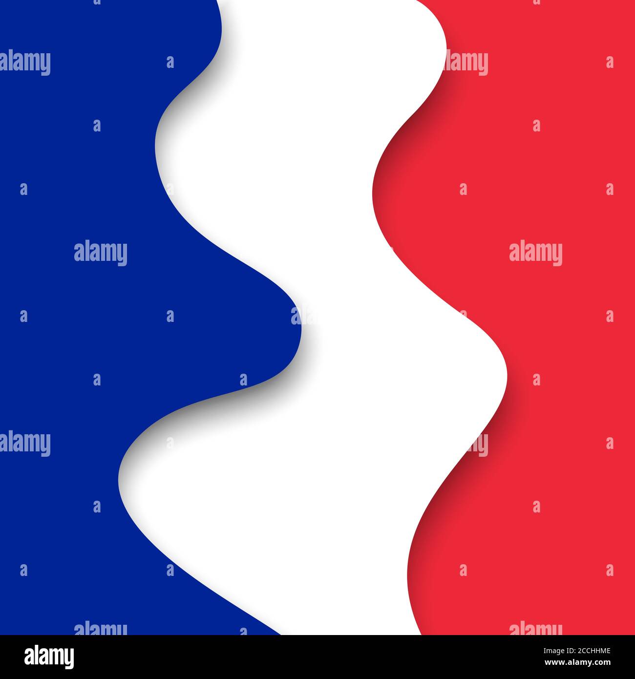 Abstract waving france flag. Creative background for design of ...