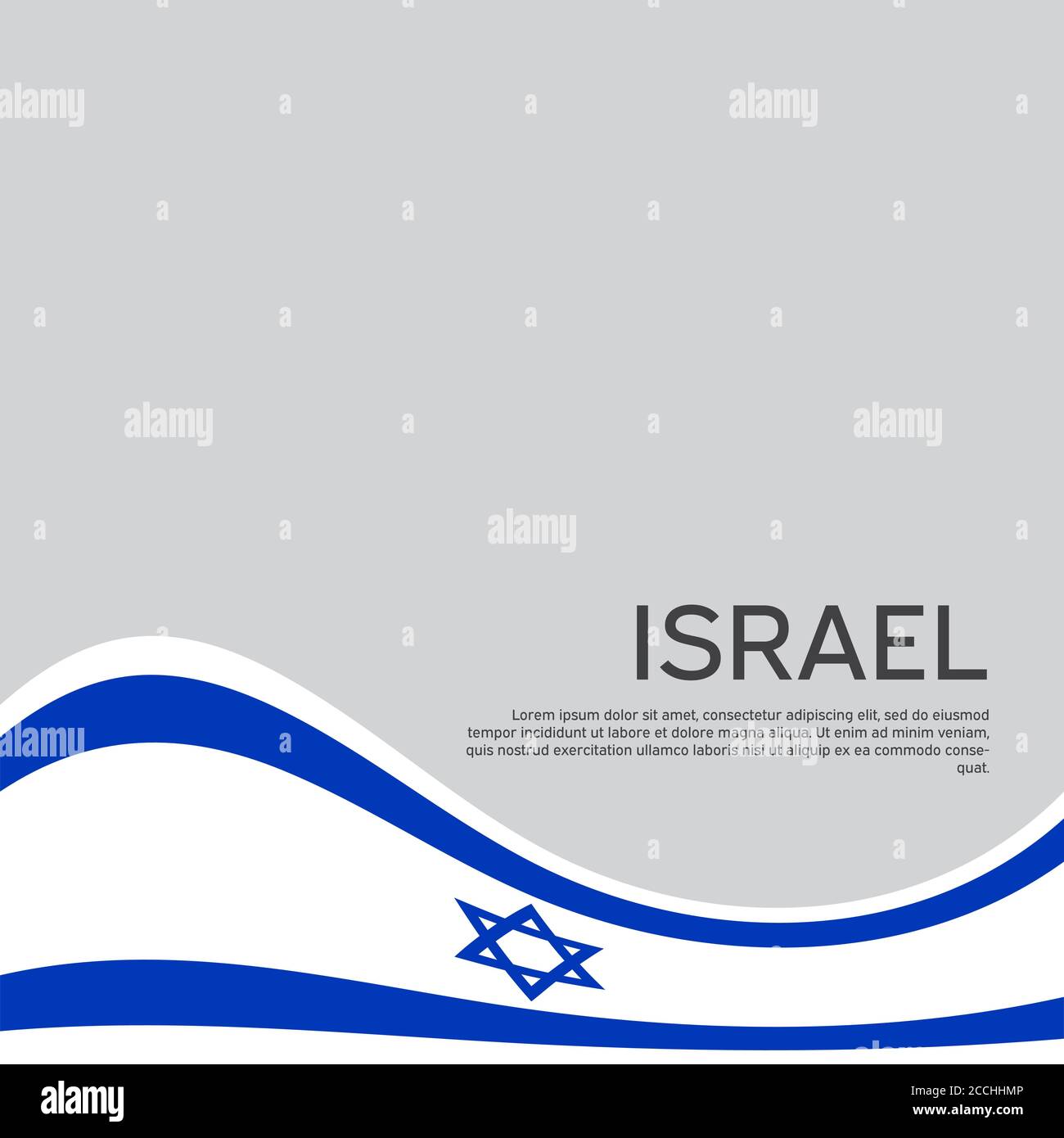 Israel flag background. Israel wavy flag on a white background ...