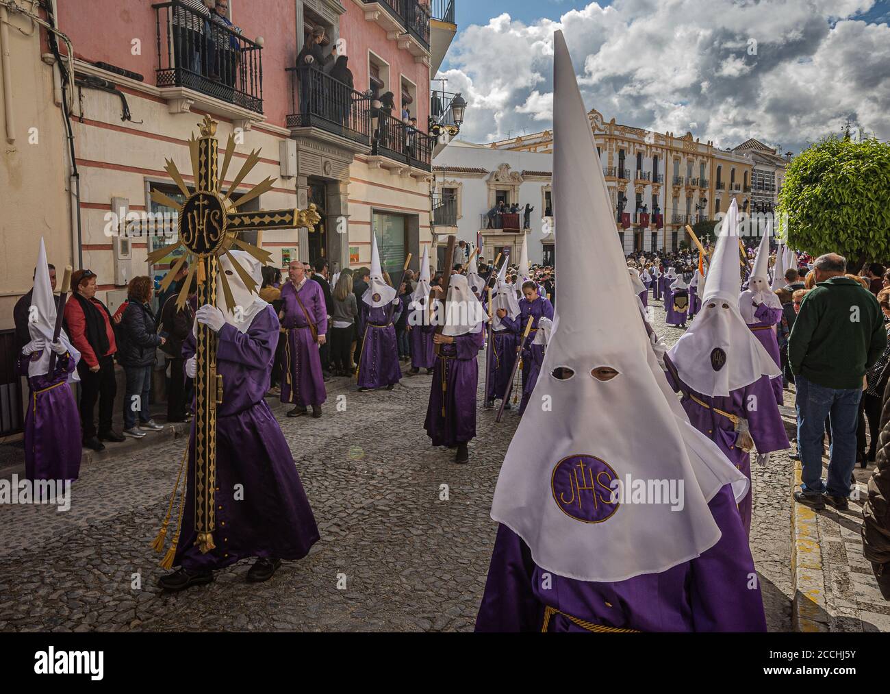 Procession in Spain during Easter Holy Week (Samana Santa Stock Photo ...