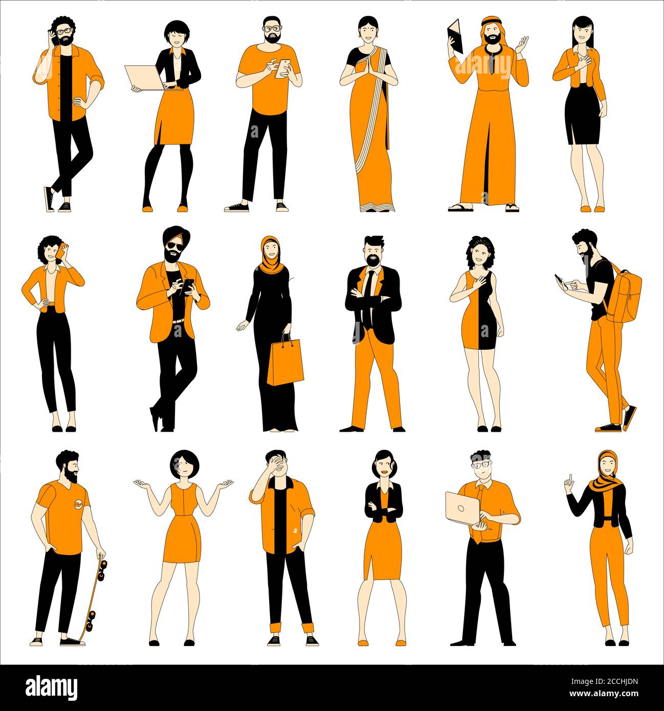 Sikh people Stock Vector Images - Alamy