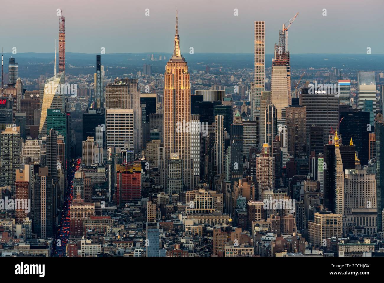 Midtown Manhattan At Sunset Stock Photo - Alamy