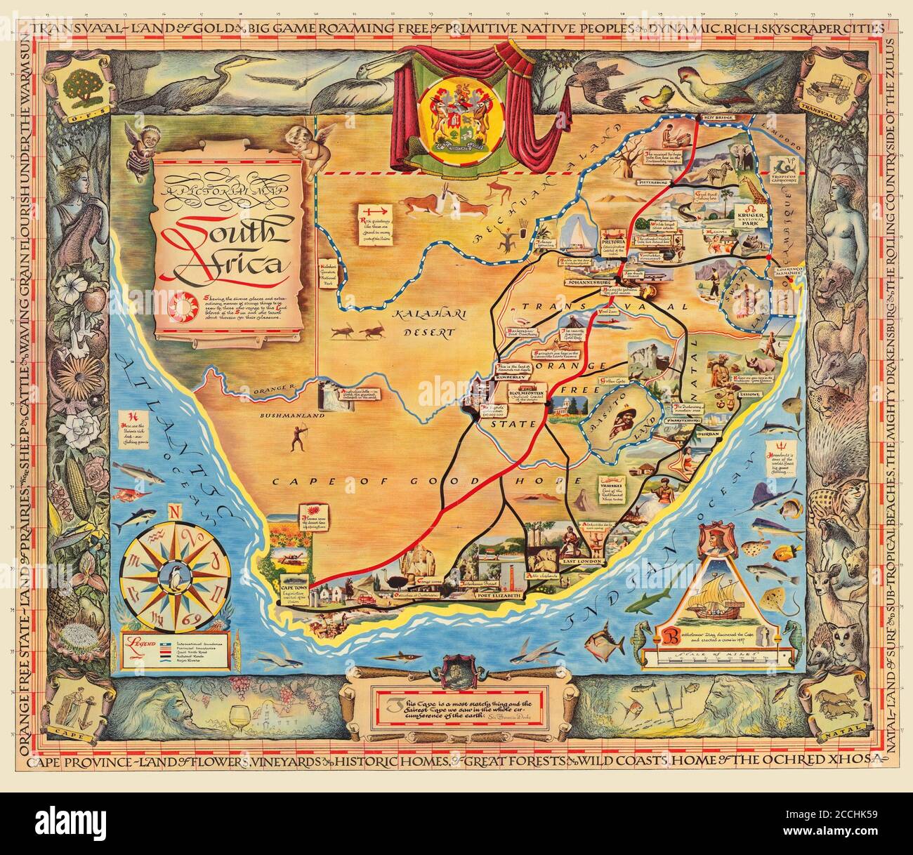 1950 map of africa hi-res stock photography and images - Alamy