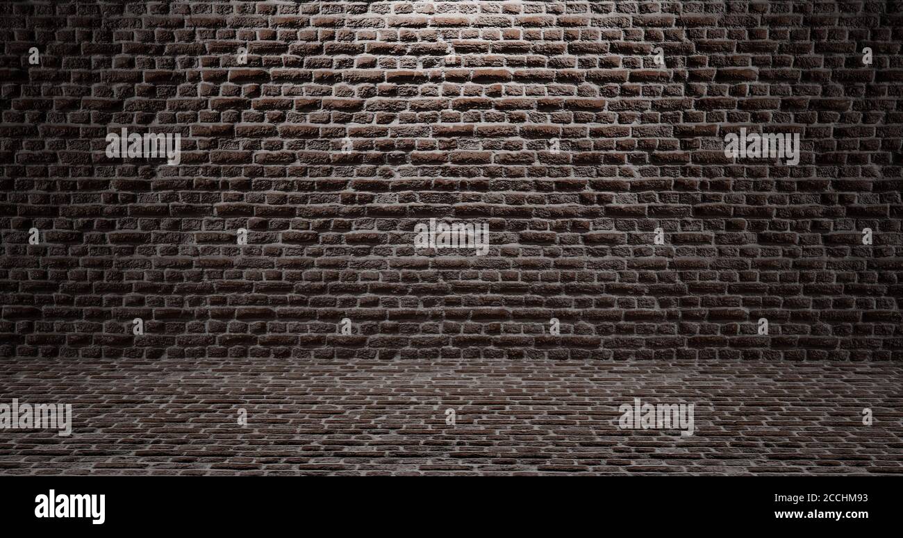 Rendered brick wall hi-res stock photography and images - Alamy