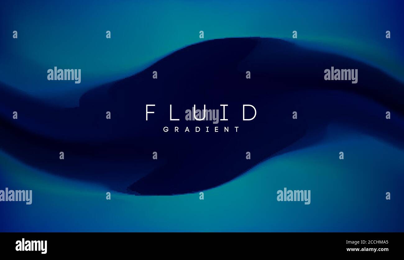 Blue gradient fluid background. Fluid colors 3d graphic gradient ...