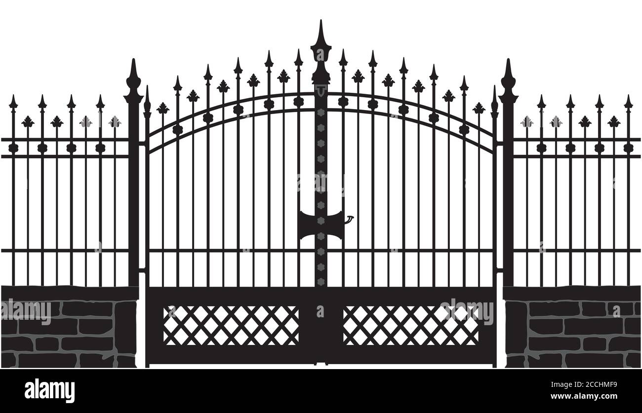 Gate design vector vectors hi-res stock photography and images - Alamy