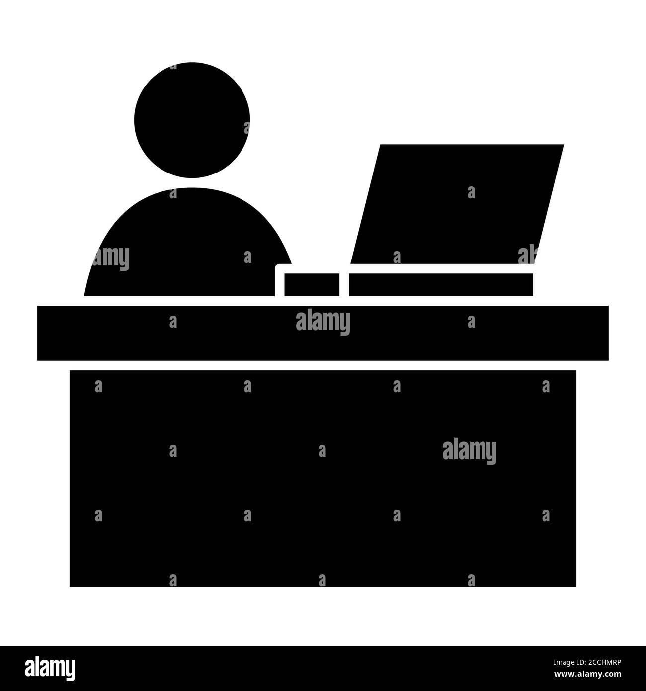 Work from home desk Cut Out Stock Images & Pictures - Alamy