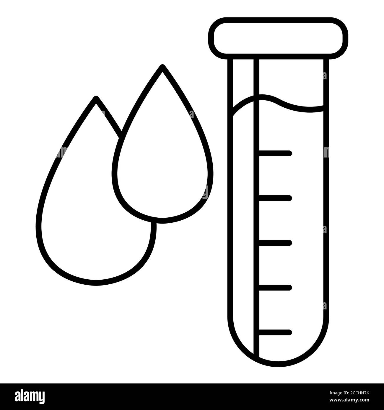 Test line icon app Black and White Stock Photos & Images - Alamy