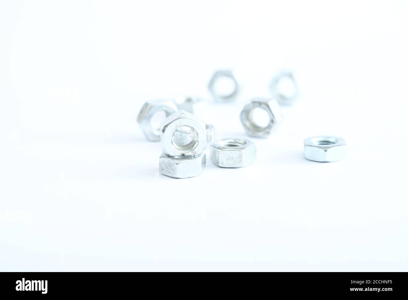 Bolts & Nuts micro closeup Stock Photo - Alamy