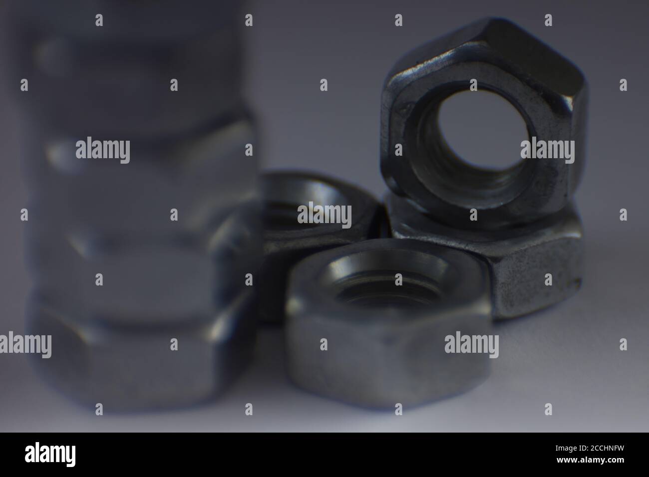 Bolts & Nuts micro closeup Stock Photo - Alamy