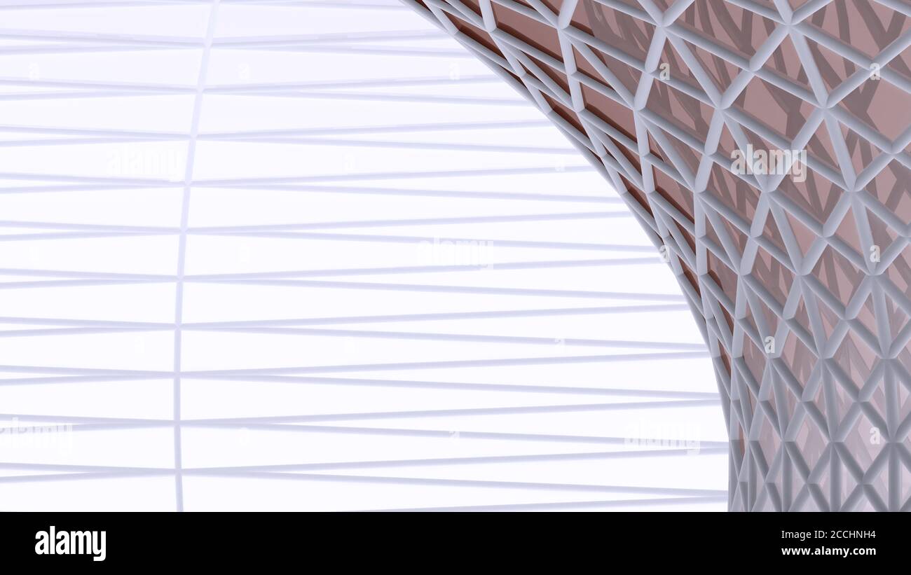 background frame architectural construction complex bend. 3d rendering ...
