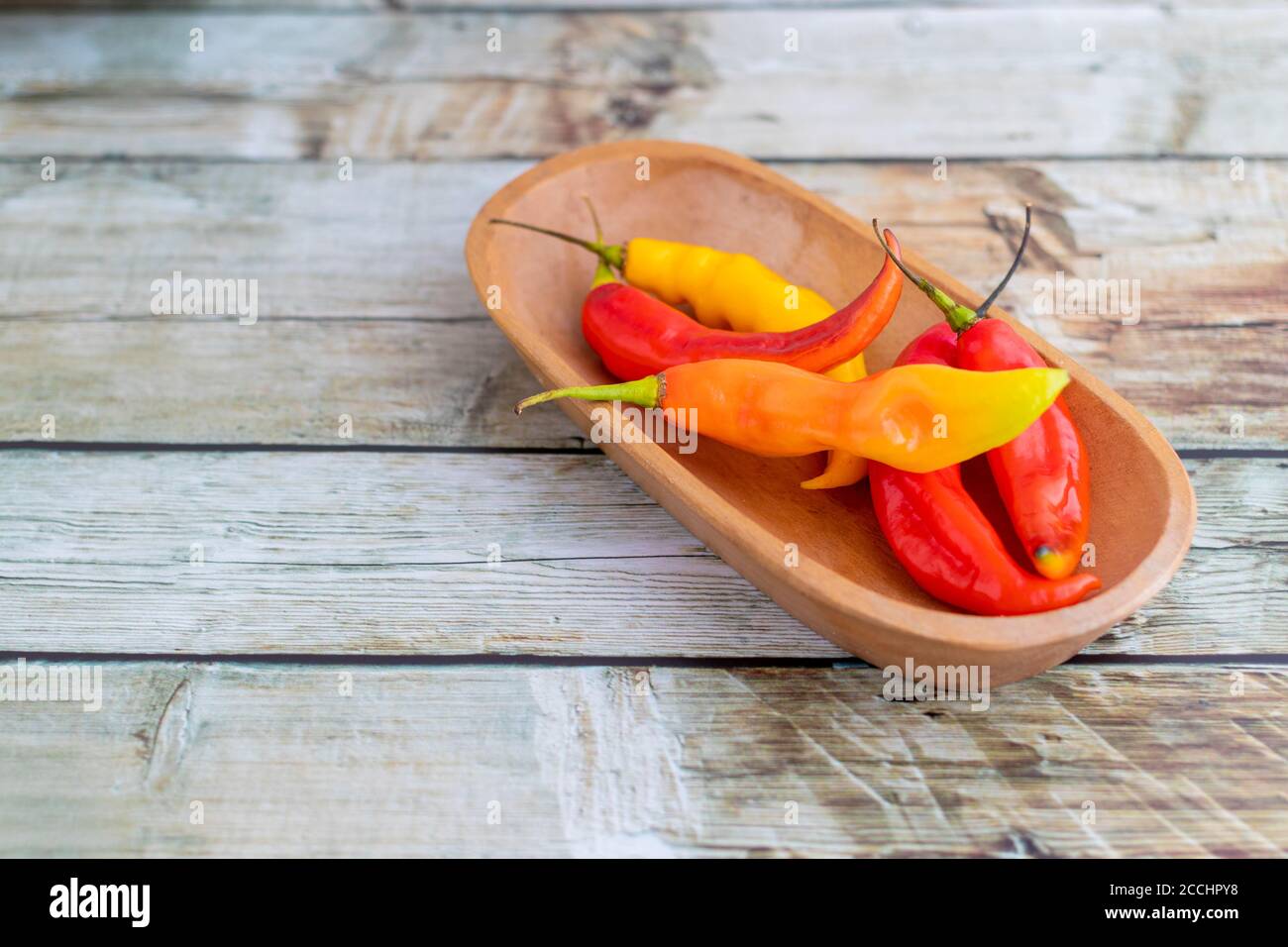 Presentation of Peruvian hot red chili (Aji Limo Stock Photo - Alamy