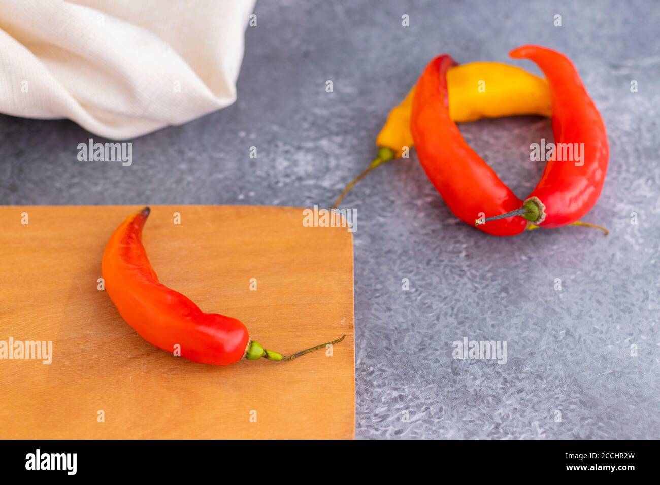 Presentation of Peruvian hot red chili (Aji Limo Stock Photo - Alamy
