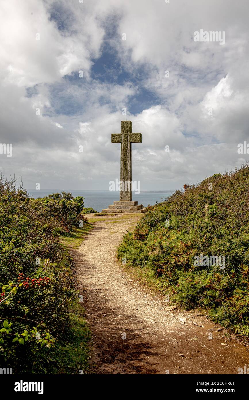 Dodman Point on the south Cornwall coast - the highest coastal point in ...
