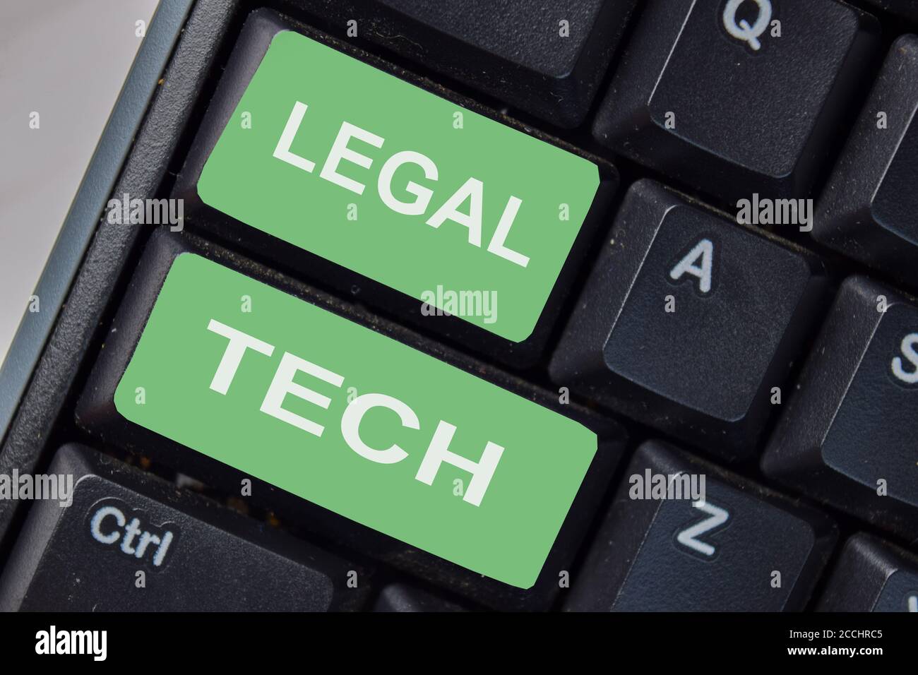 Legal Tech text write on keyboard isolated on laptop background Stock ...