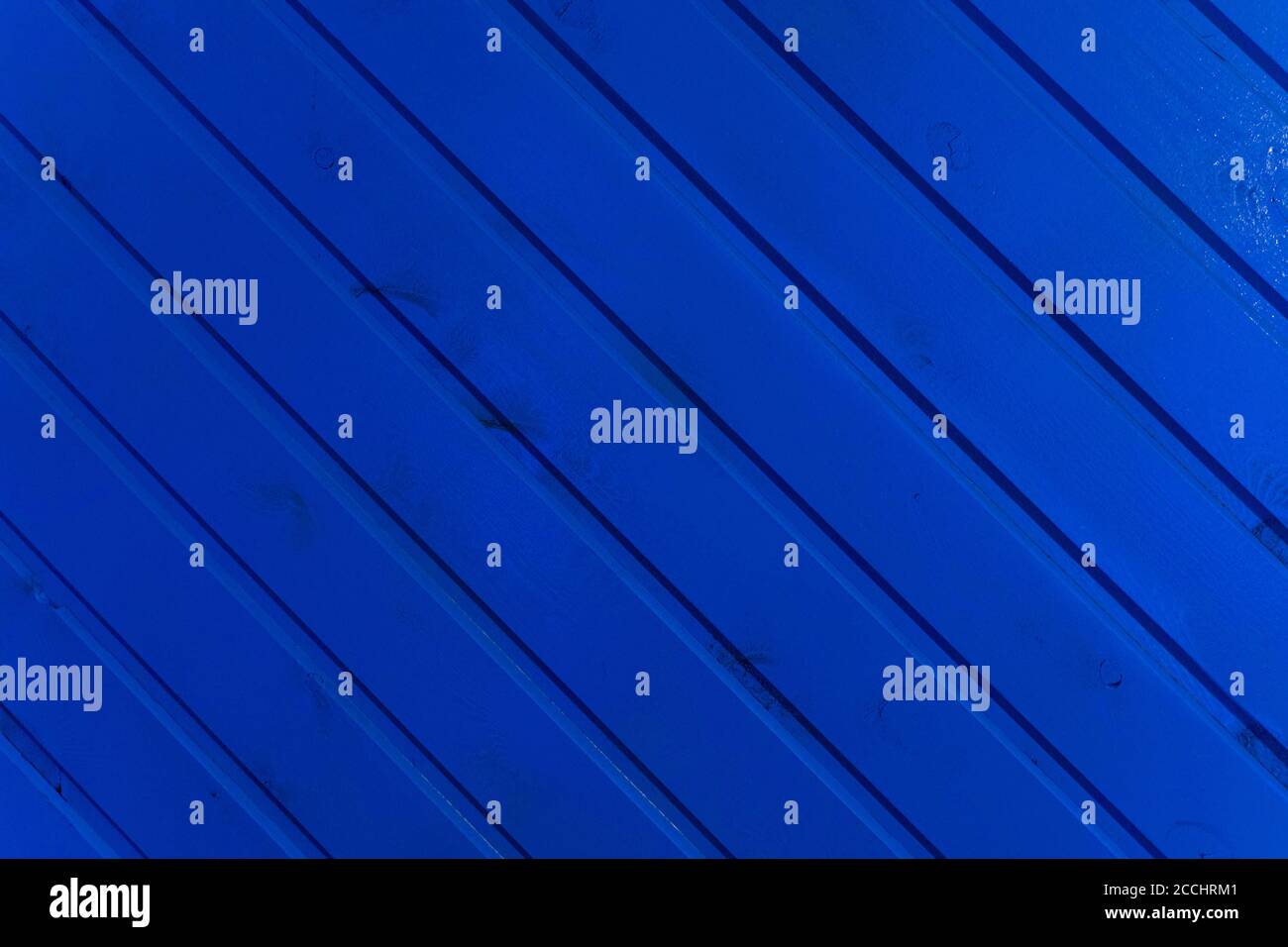 the surface of the wooden slats is painted blue Stock Photo - Alamy