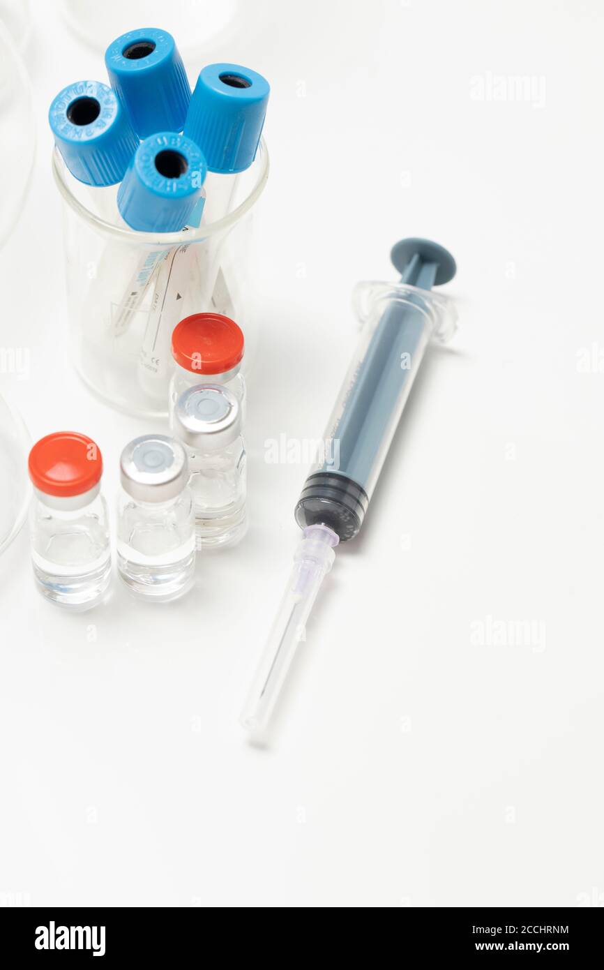 Medical Series, injection vial bottles stock photo, Pandemic series ...