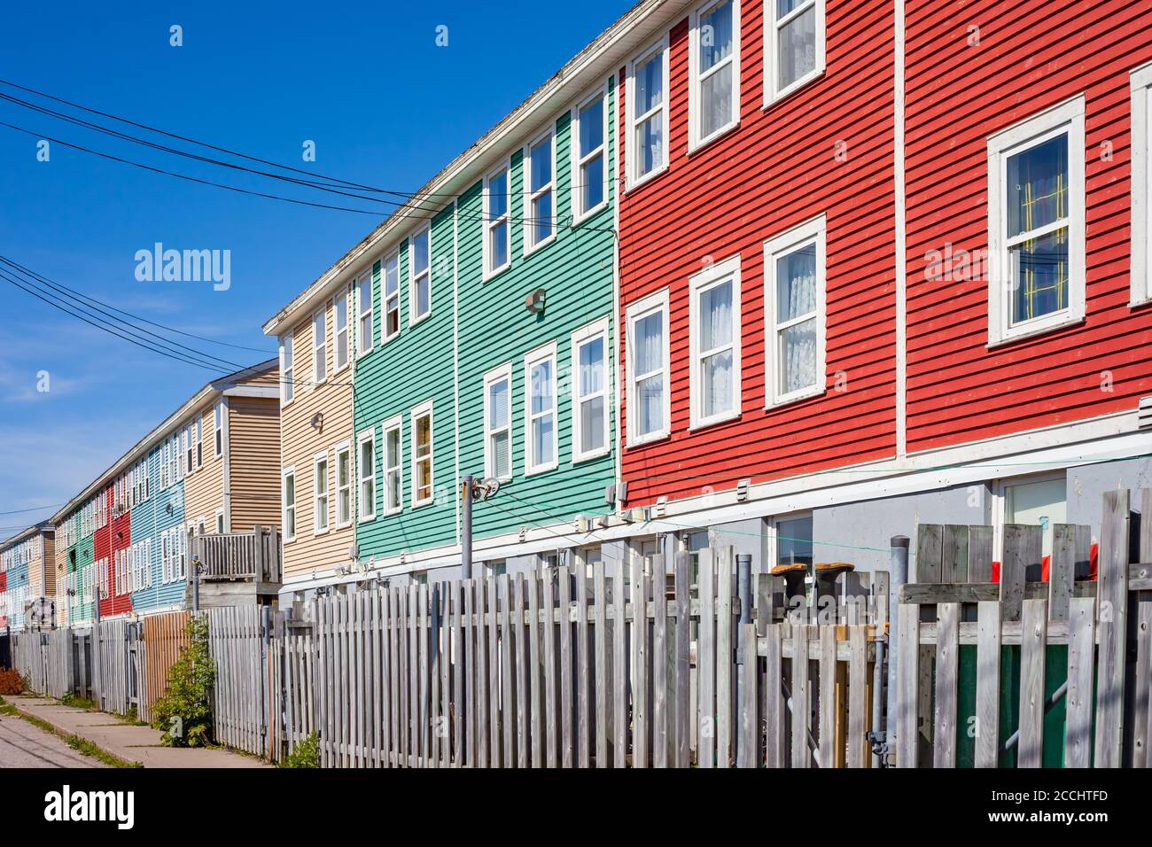 Colorful houses in St John's, Newfoundland, Canada Stock Photo - Alamy