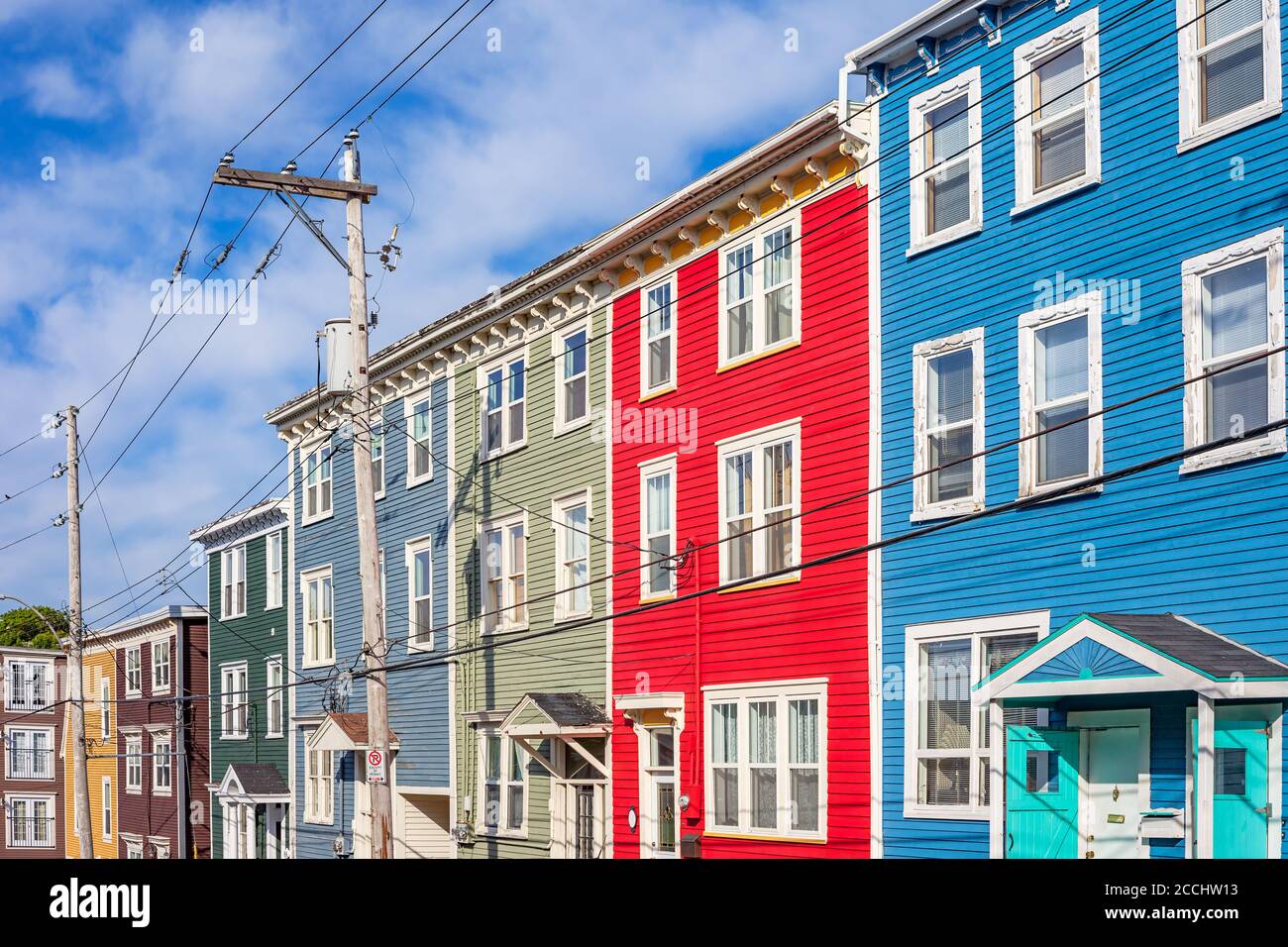 Colorful row houses st johns newfoundland hi-res stock photography and ...