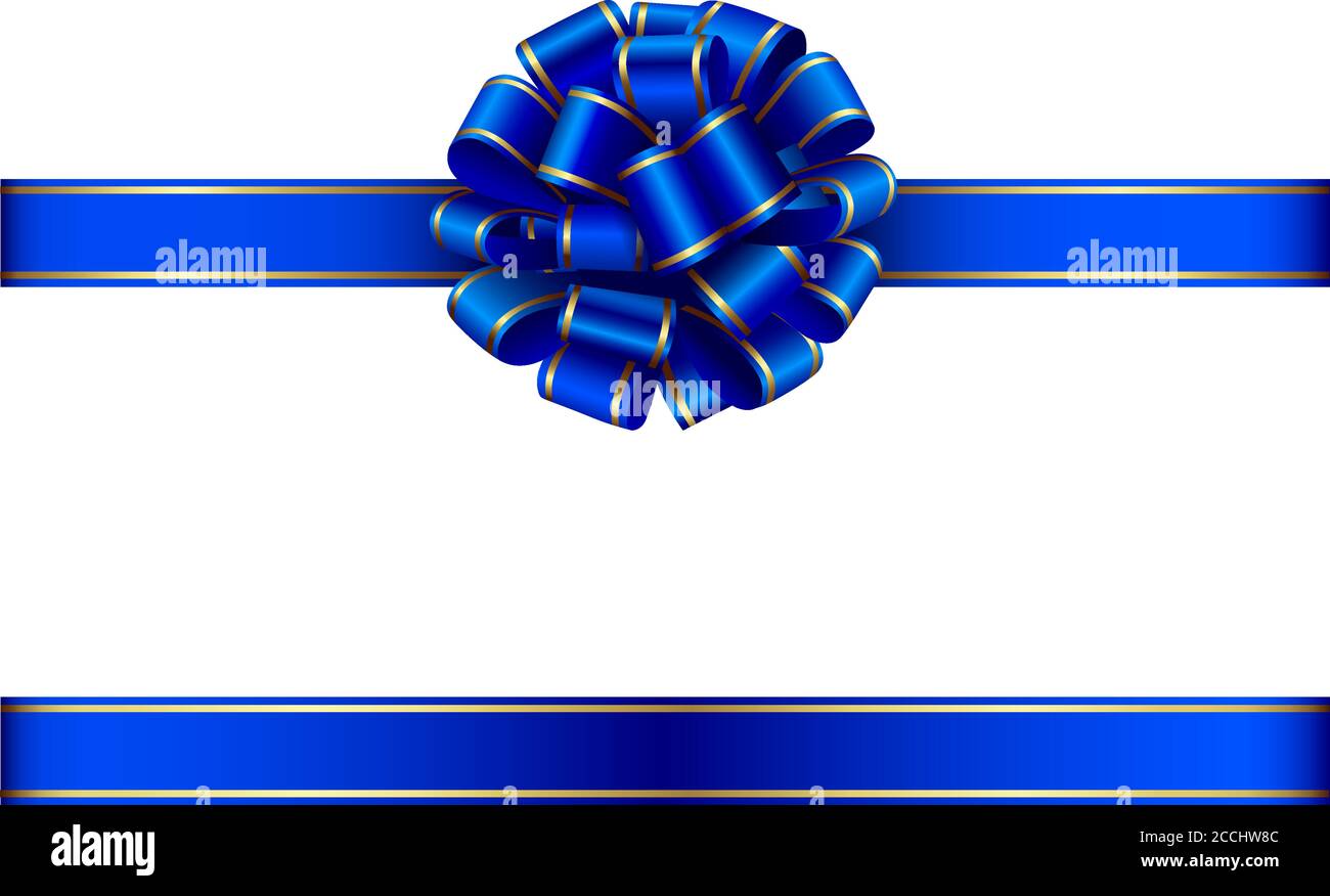 Blue gift box gold Stock Vector Images - Alamy