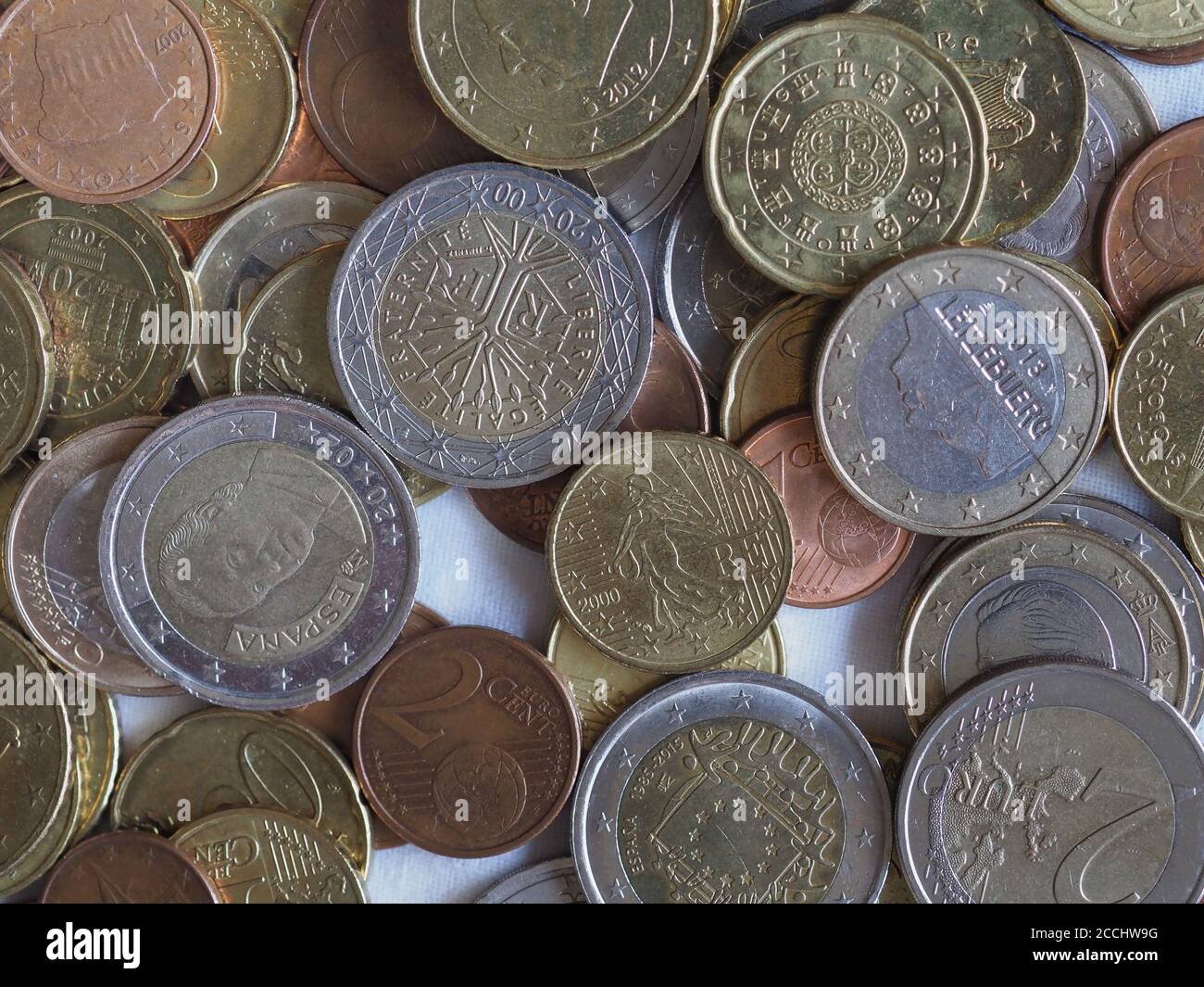 Euro coins money (EUR), currency of European Union Stock Photo - Alamy