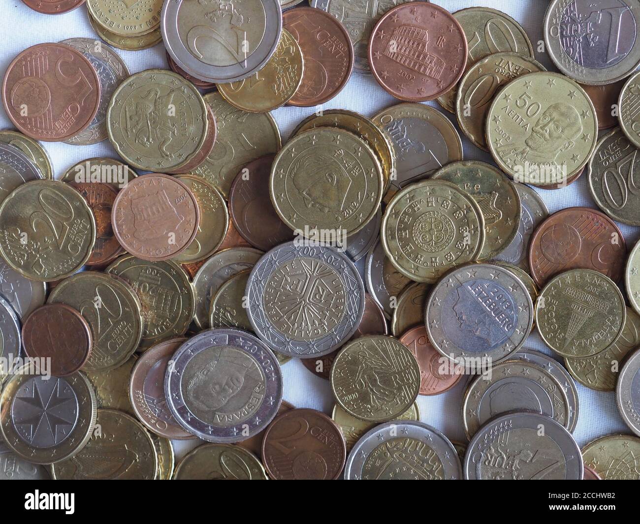 Euro coins money (EUR), currency of European Union Stock Photo - Alamy
