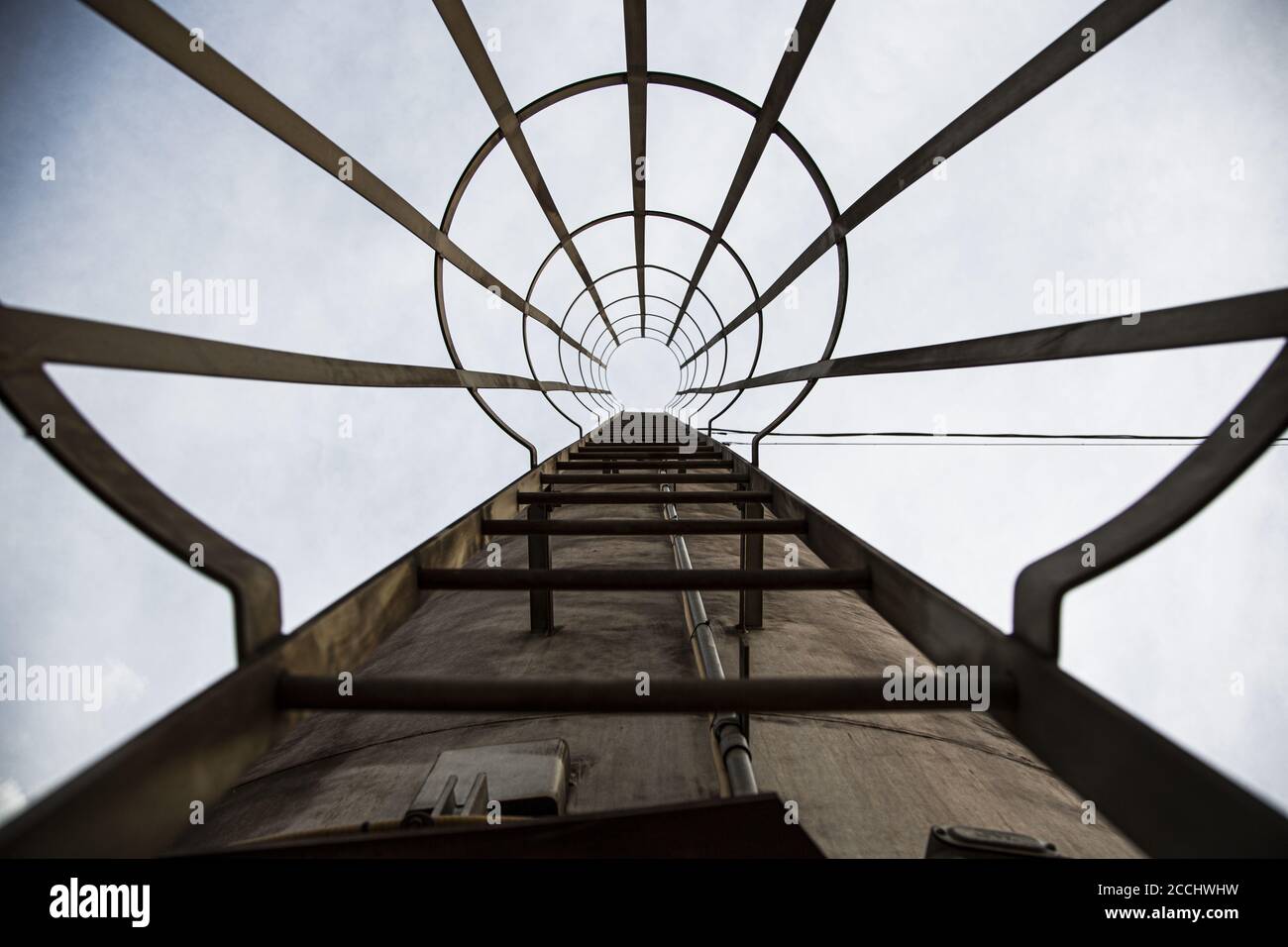 Train Yard Ladder Stock Photo - Alamy