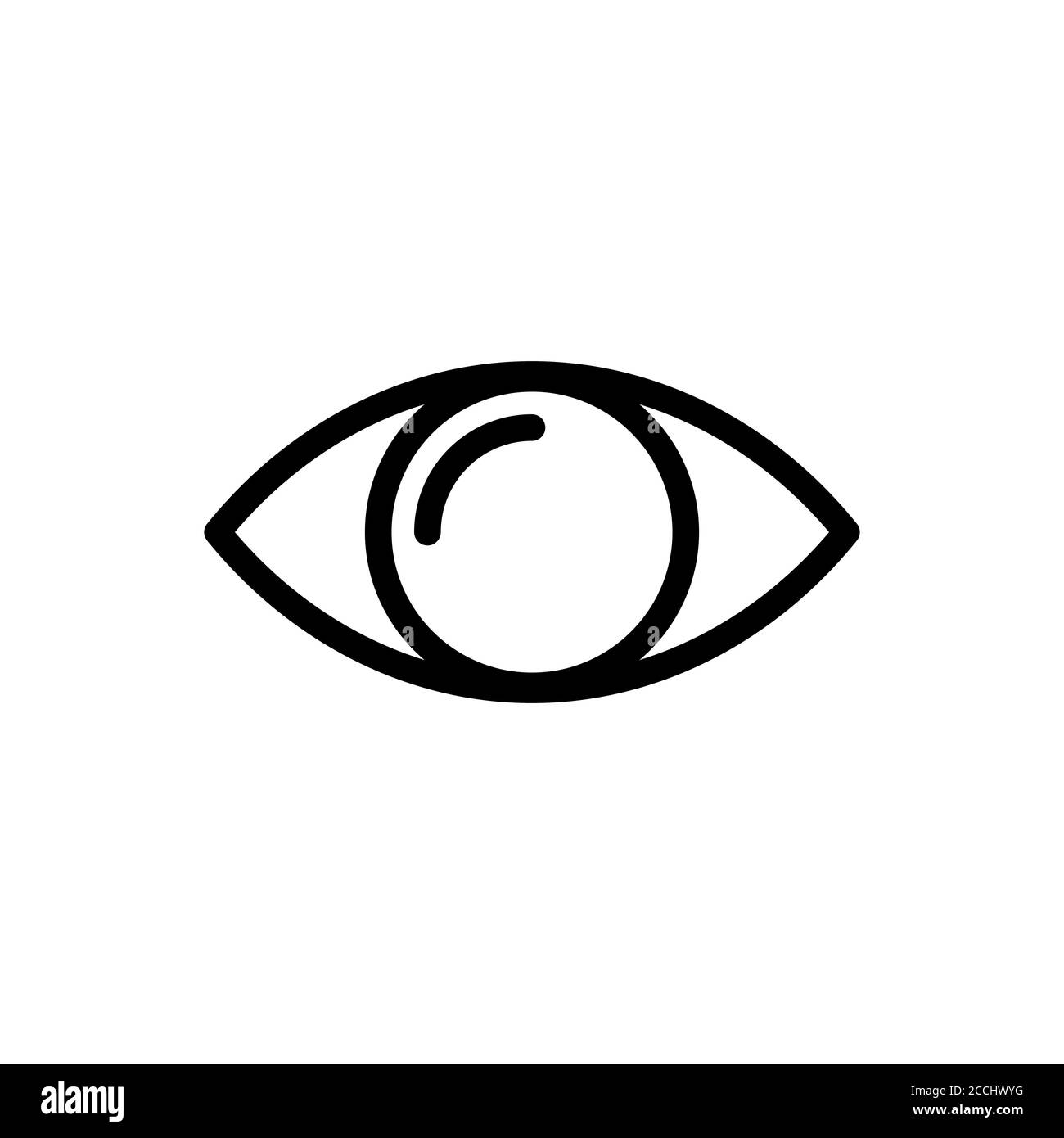 Eye symbol illustration Black and White Stock Photos & Images - Alamy