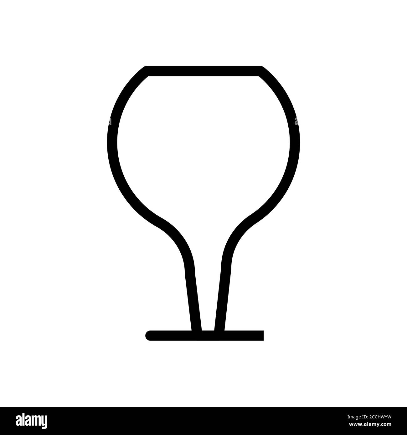 glass beer symbol line icon, Vector Illustration Stock Vector Image ...